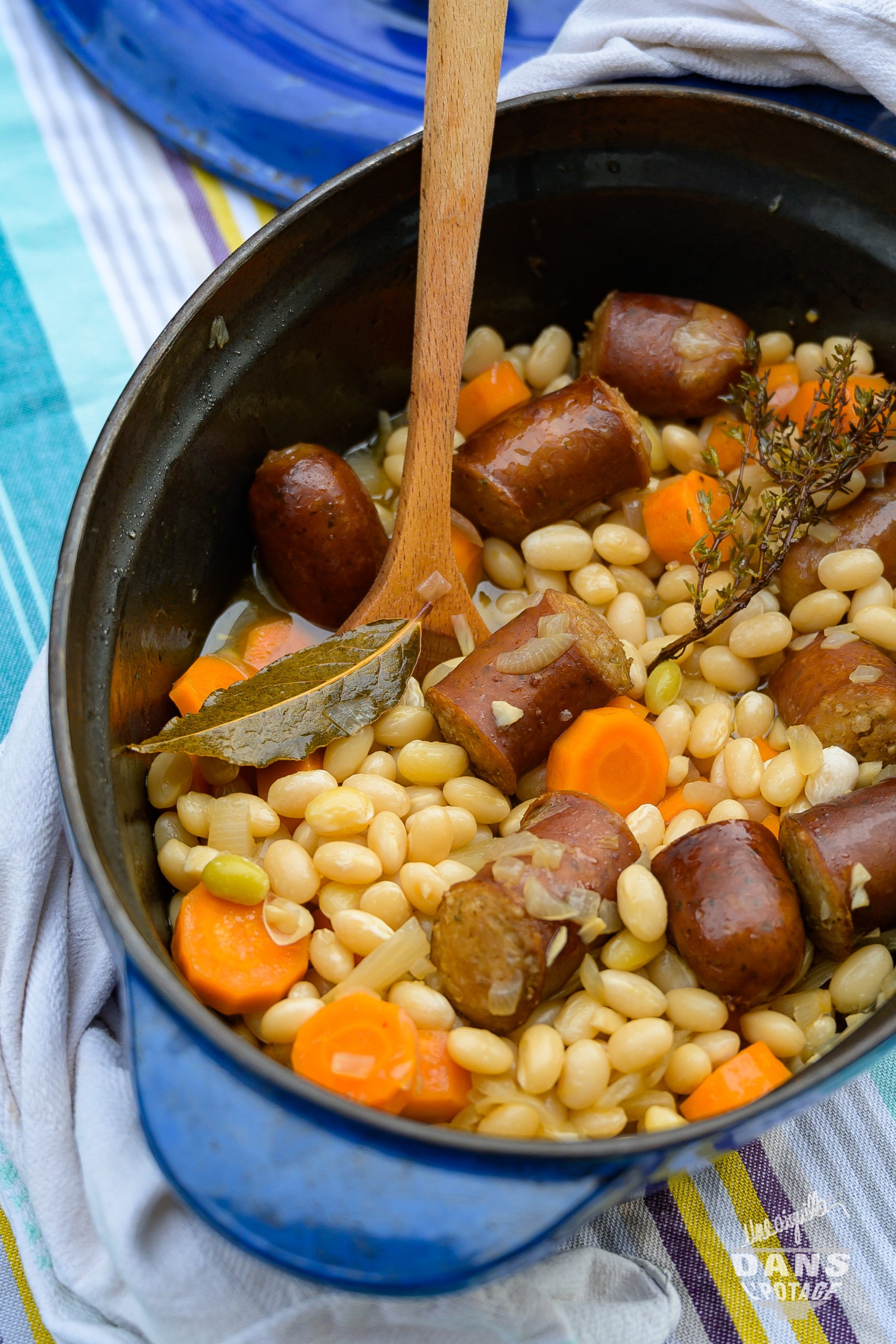 Coco de Paimpol au cidre et saucisses de Molène – Une aiguille dans l ...