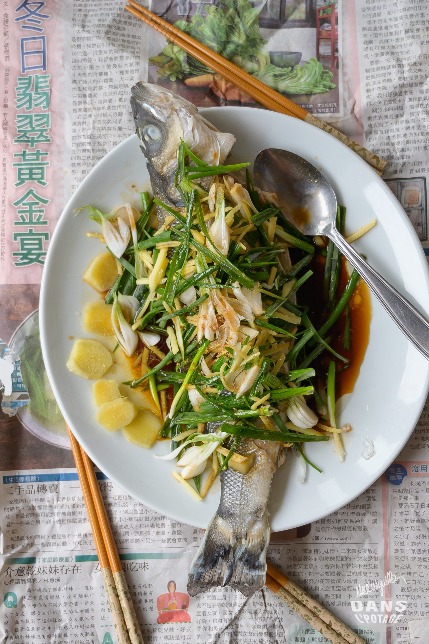Poisson vapeur à la chinoise – Une aiguille dans l'potage