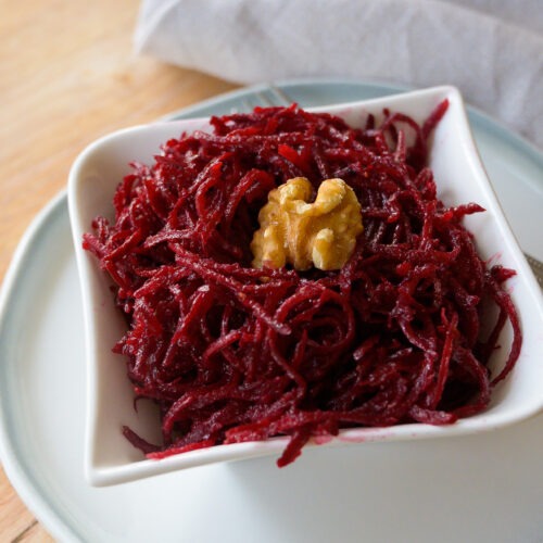 Salade de betterave rouge crue – Une aiguille dans l'potage