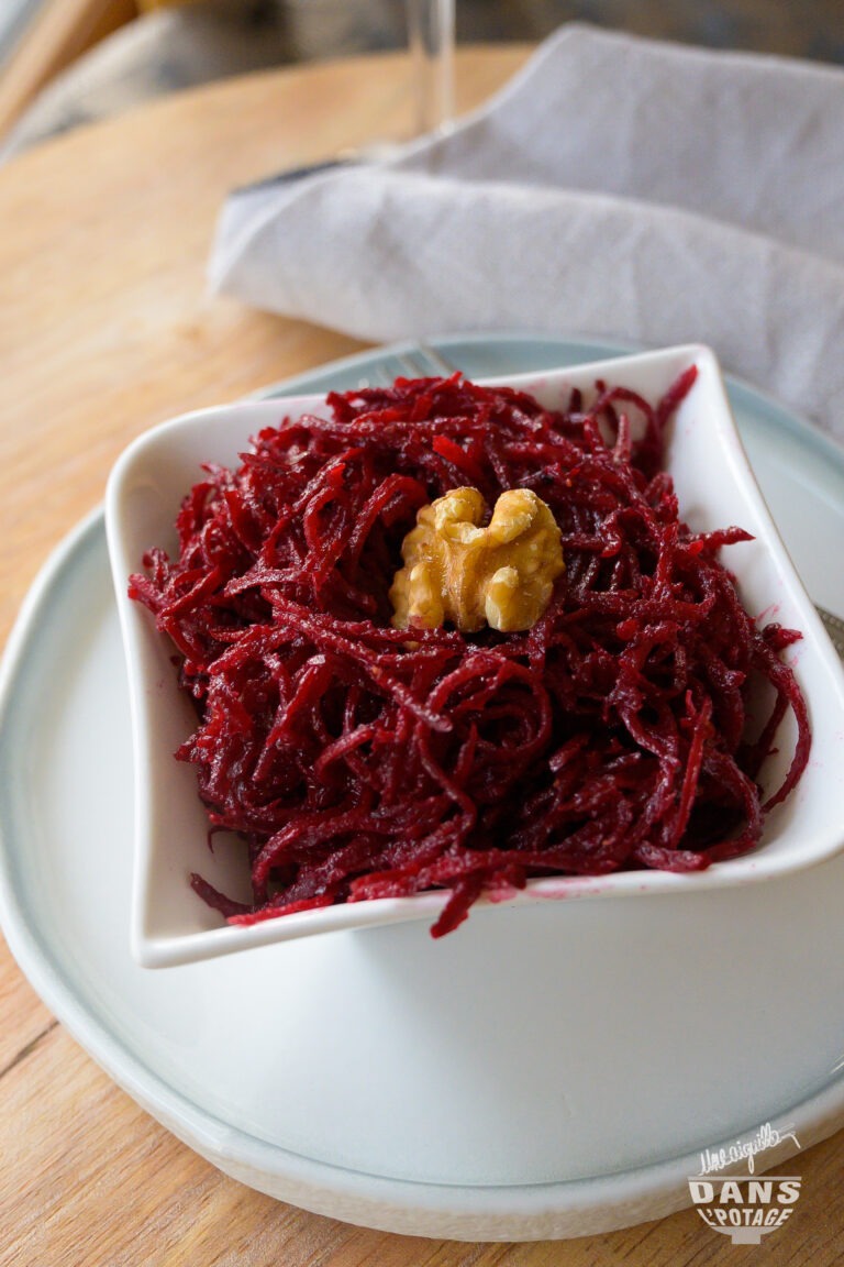 Salade de betterave rouge crue – Une aiguille dans l'potage